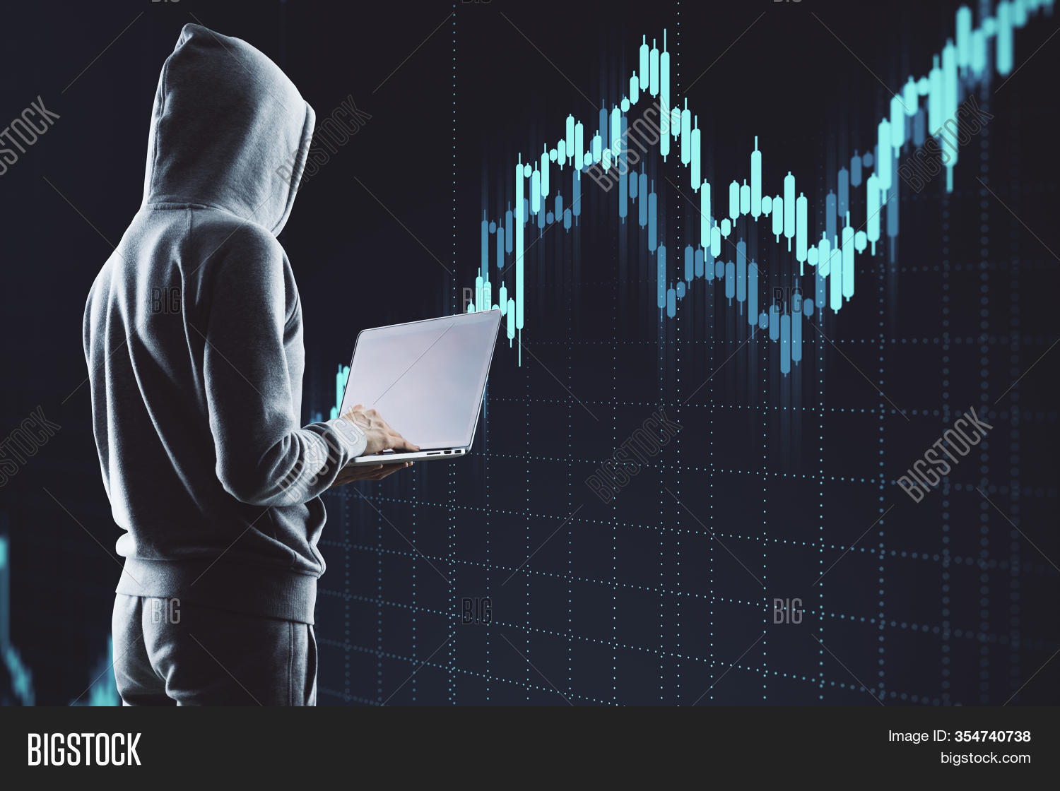 Hacker Holding Laptop Image & Photo (Free Trial) | Bigstock