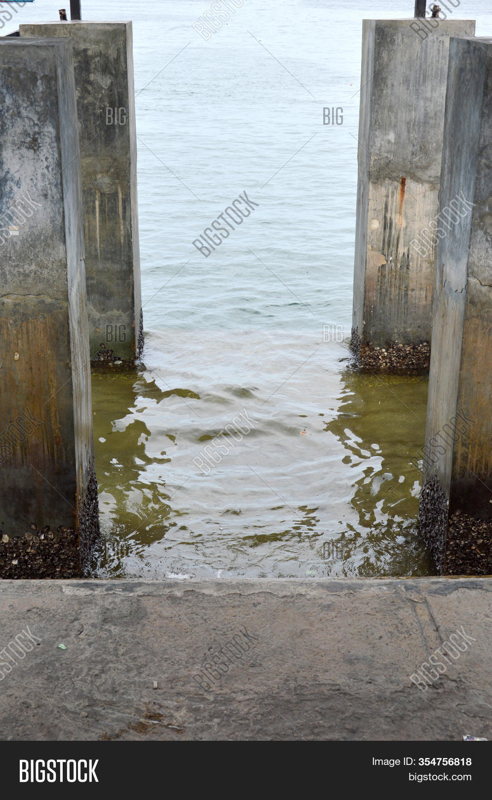 Concrete Pier On Image & Photo (Free Trial) | Bigstock