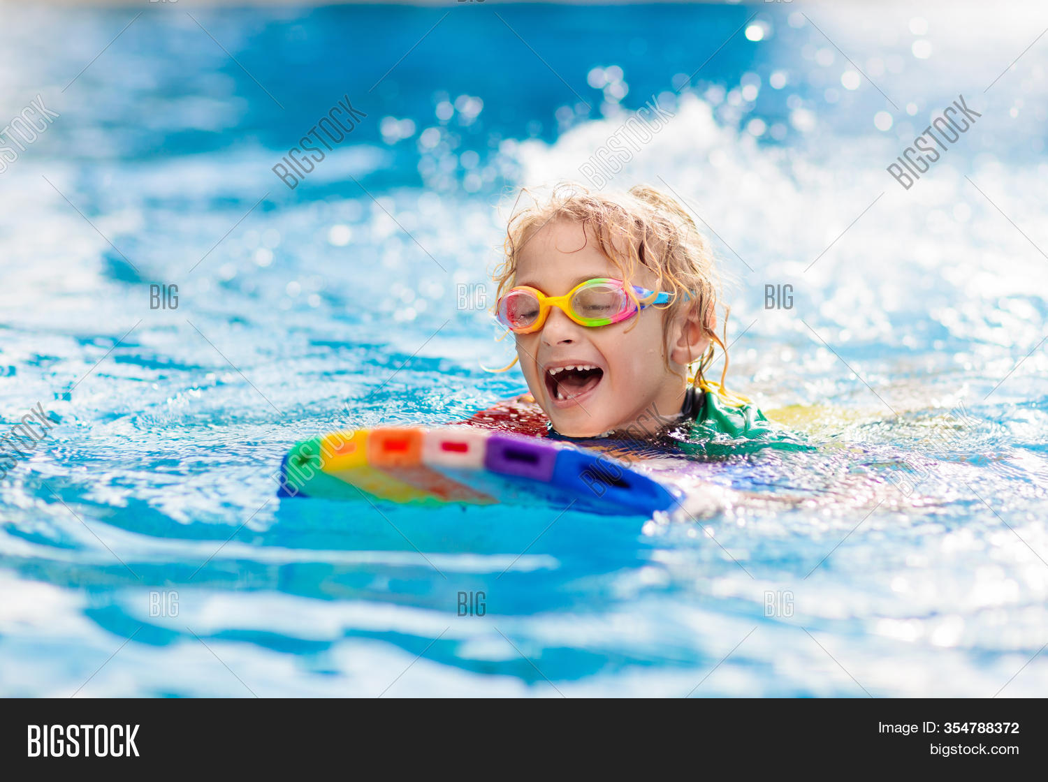 Child Learning Swim. Image & Photo (Free Trial) | Bigstock