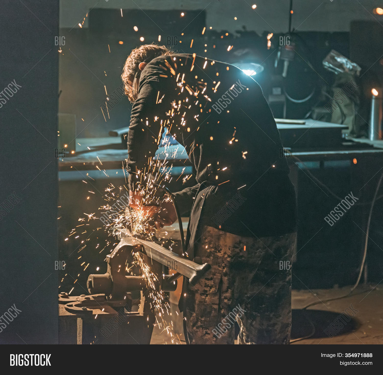 Blacksmith Young Man Image & Photo (Free Trial) | Bigstock