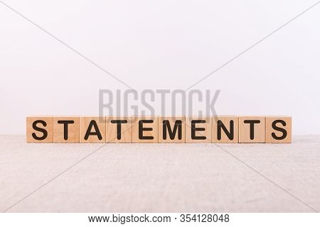 Statements Word Image & Photo (Free Trial) | Bigstock