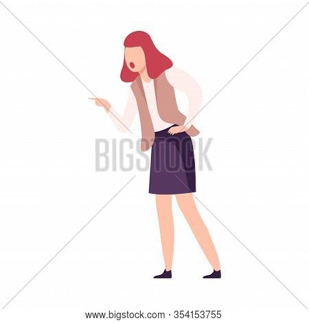 Angry Woman Character Vector & Photo (Free Trial) | Bigstock