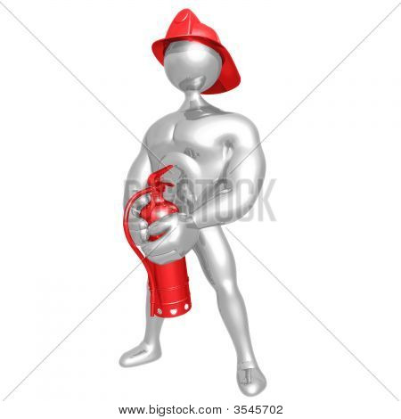 Fireman Calendar Pose Image & Photo (Free Trial) | Bigstock