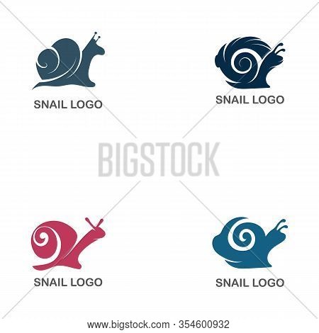 Set Snail Logo Vector & Photo (Free Trial) | Bigstock
