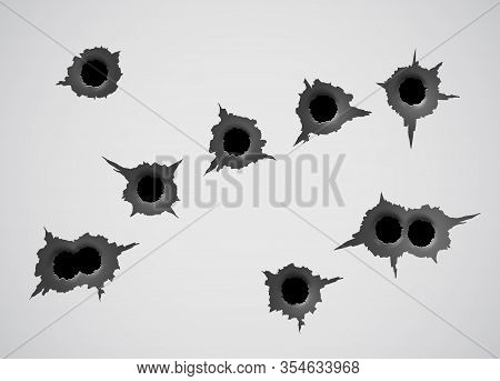 Bullet Hole Template Vector & Photo (Free Trial) | Bigstock