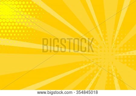 Comic Yellow Sunbeam Vector & Photo (Free Trial) | Bigstock