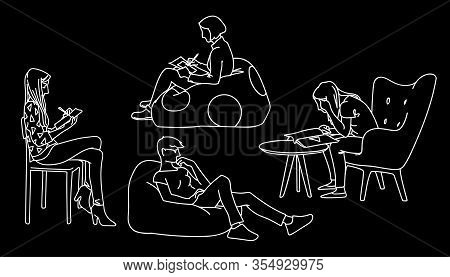 Women Sitting Vector & Photo (Free Trial) | Bigstock