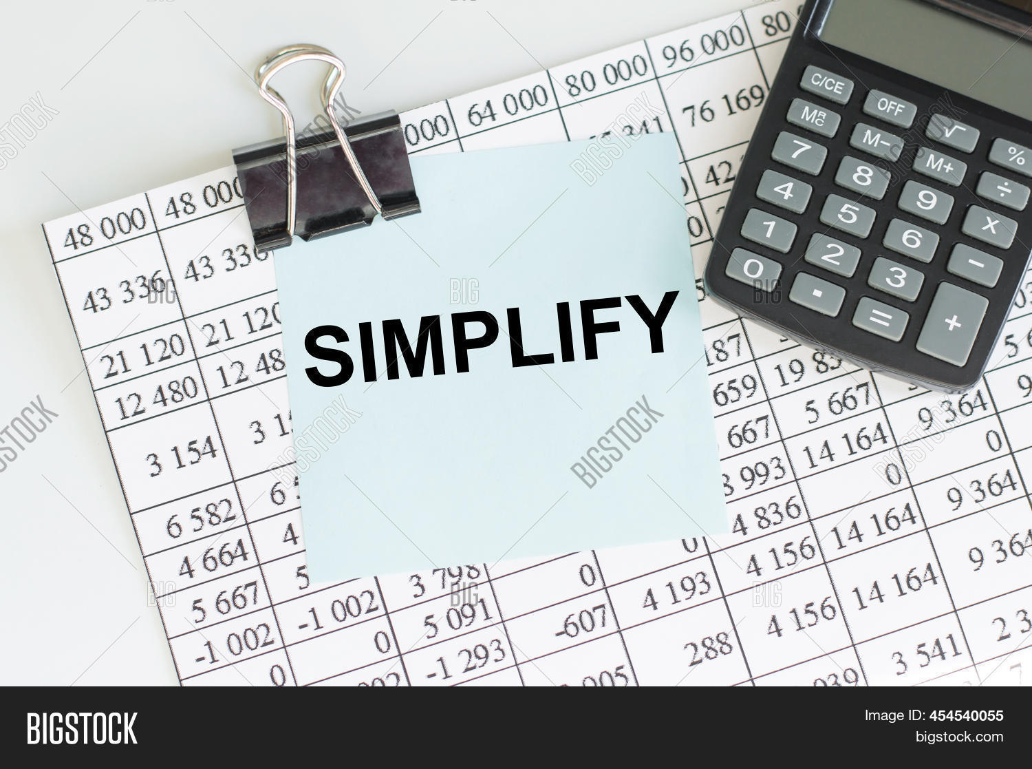 Simplify Text On Blue Image & Photo (Free Trial) | Bigstock