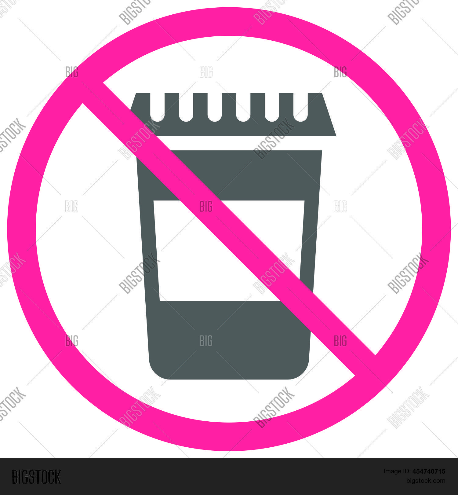 No Plastic Cups Icon Vector & Photo (Free Trial) | Bigstock