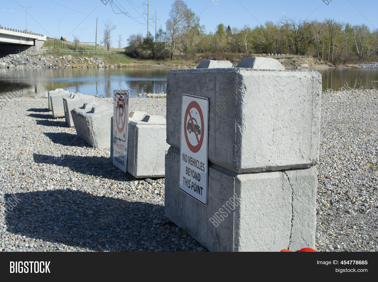 Cement Block Barriers Image & Photo (Free Trial) | Bigstock