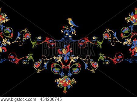 Medieval Line Art Border