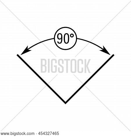 90 Degrees Angle Vector & Photo (Free Trial) | Bigstock