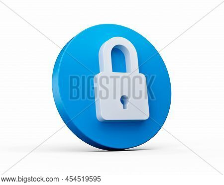 Blue Lock Icon 3d Lock Image & Photo (Free Trial) | Bigstock