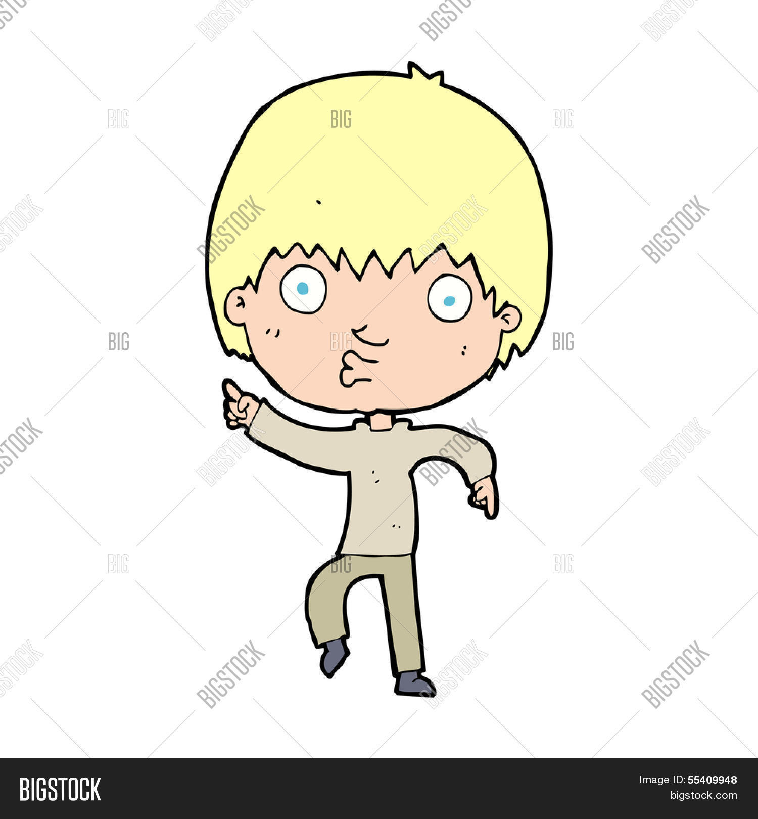 Cartoon Impressed Boy Vector & Photo (Free Trial) | Bigstock