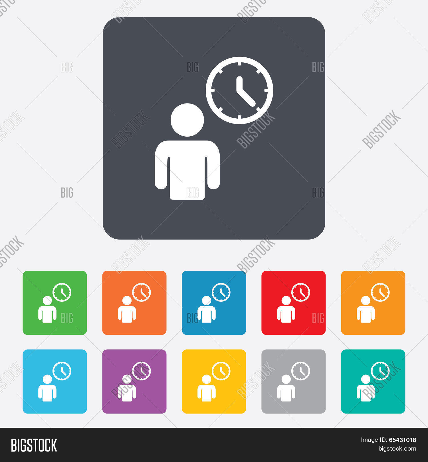 Person Waiting Sign Vector & Photo (Free Trial) | Bigstock