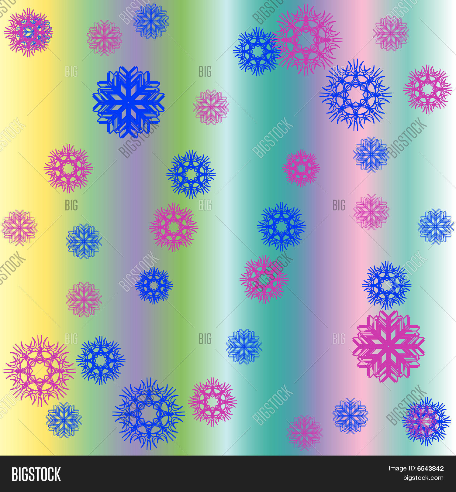 Stripes Snow Flakes Vector & Photo (Free Trial) | Bigstock