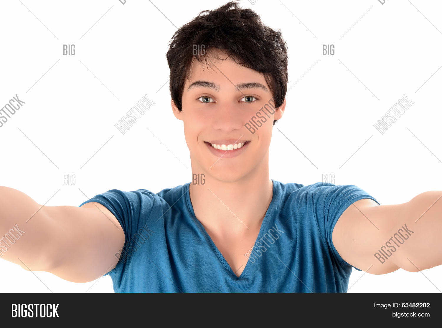 Man Smiling Hands Image & Photo (Free Trial) | Bigstock