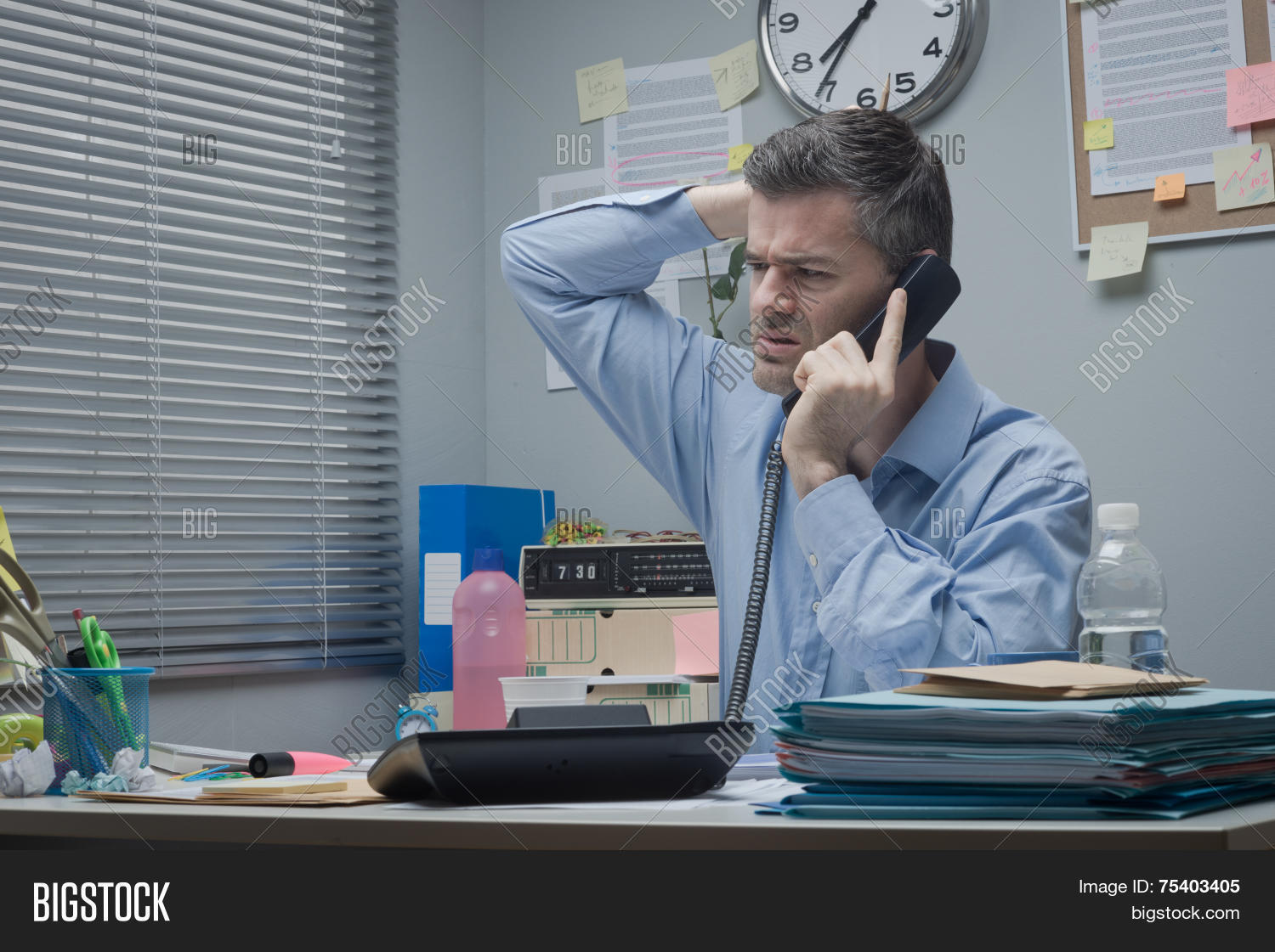 Confused Employee On Image & Photo (Free Trial) | Bigstock