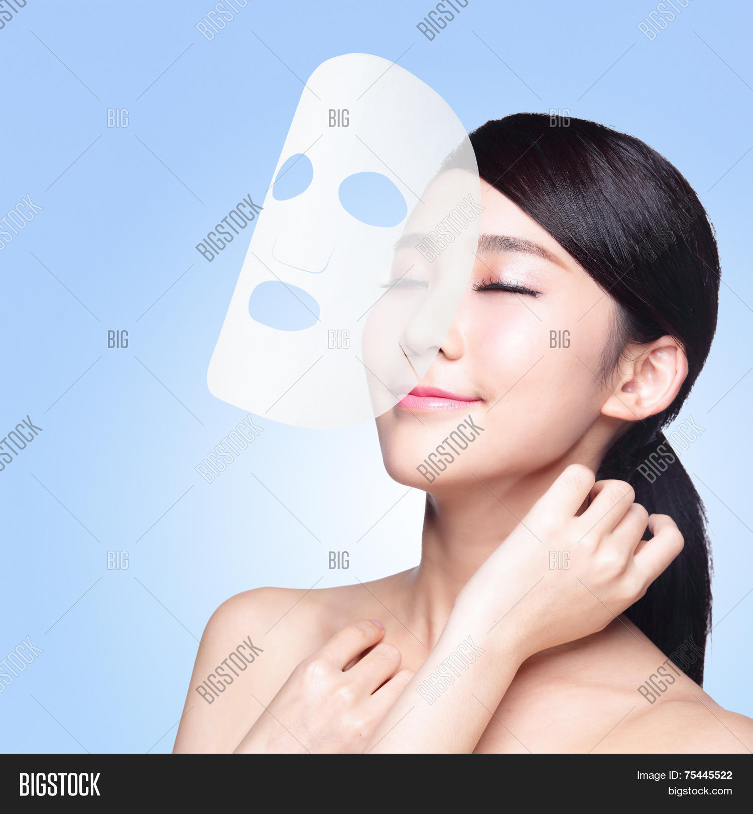 Woman Cloth Facial Image & Photo (Free Trial) | Bigstock
