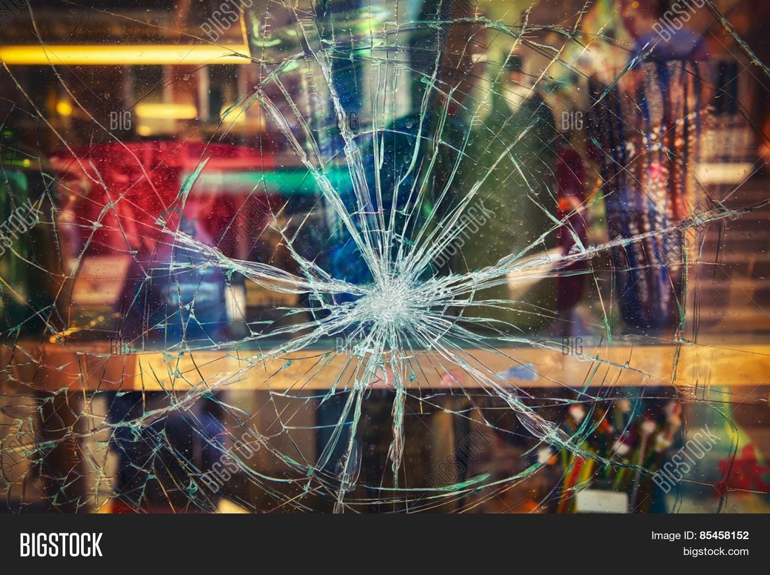 Broken Shop Window Image & Photo (Free Trial) | Bigstock