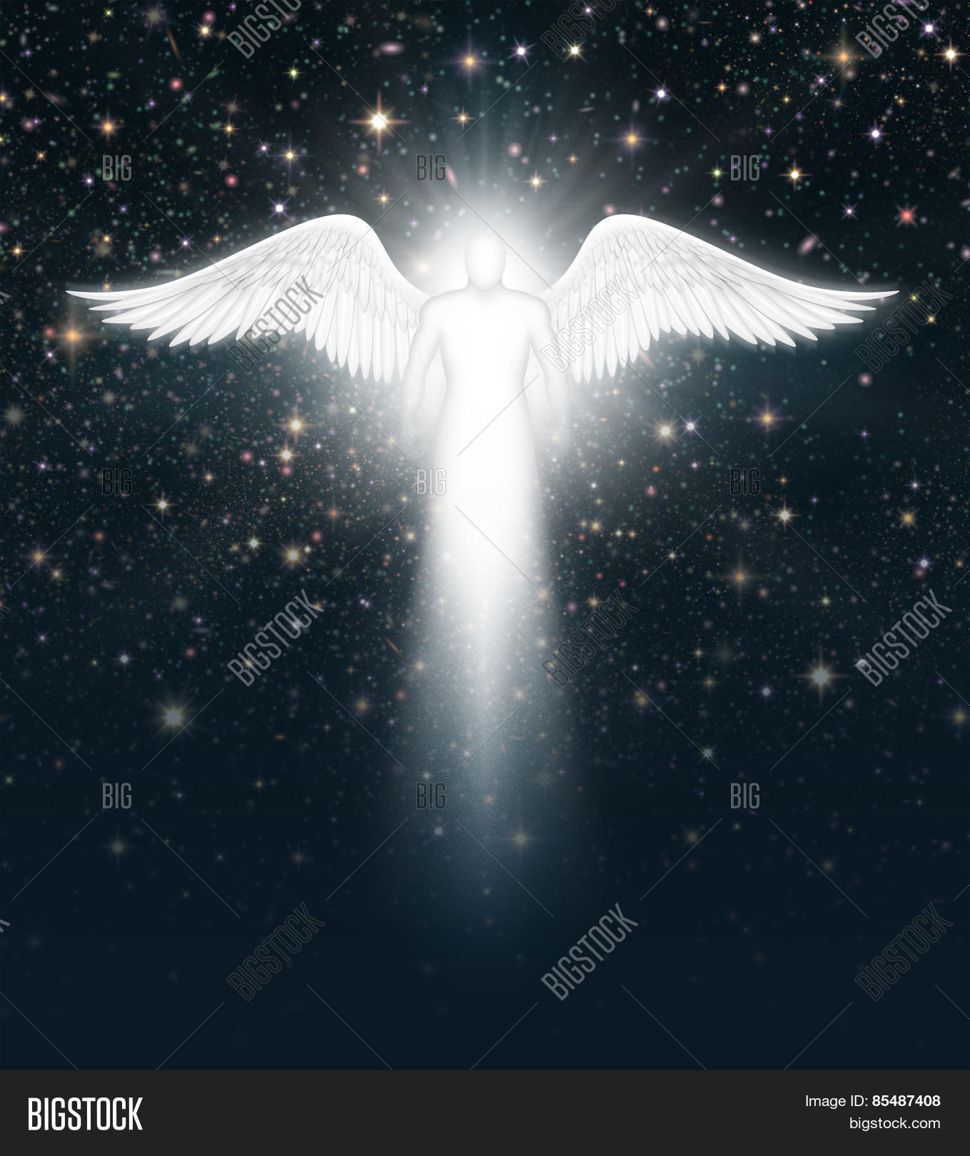 Angel Night Sky Image & Photo (Free Trial) | Bigstock