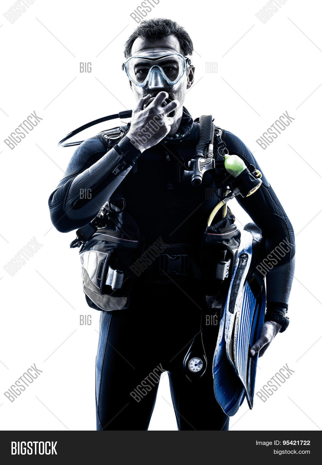 One Caucasian Scuba Image & Photo (Free Trial) | Bigstock
