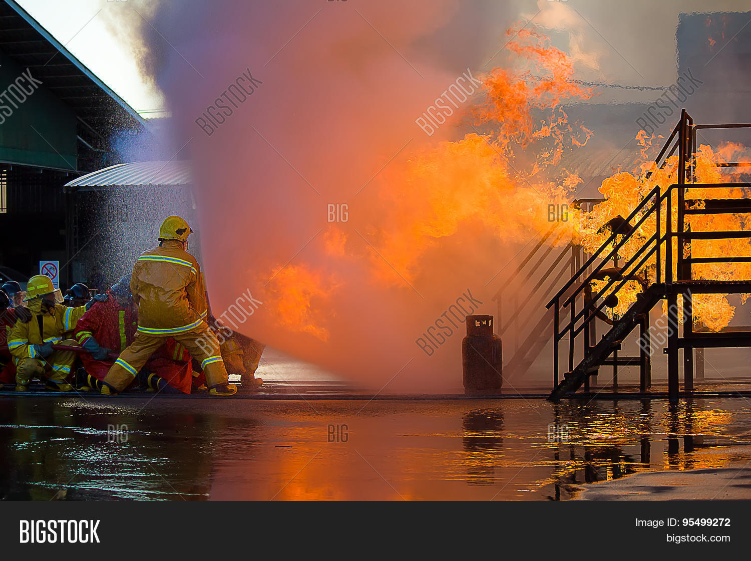 Firefighters Training Image & Photo (Free Trial) | Bigstock