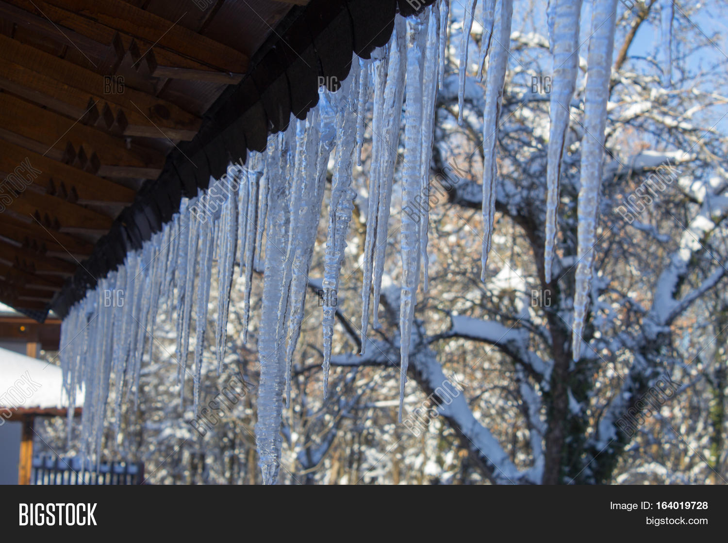 Snowy Ice Icicles Image & Photo (Free Trial) | Bigstock