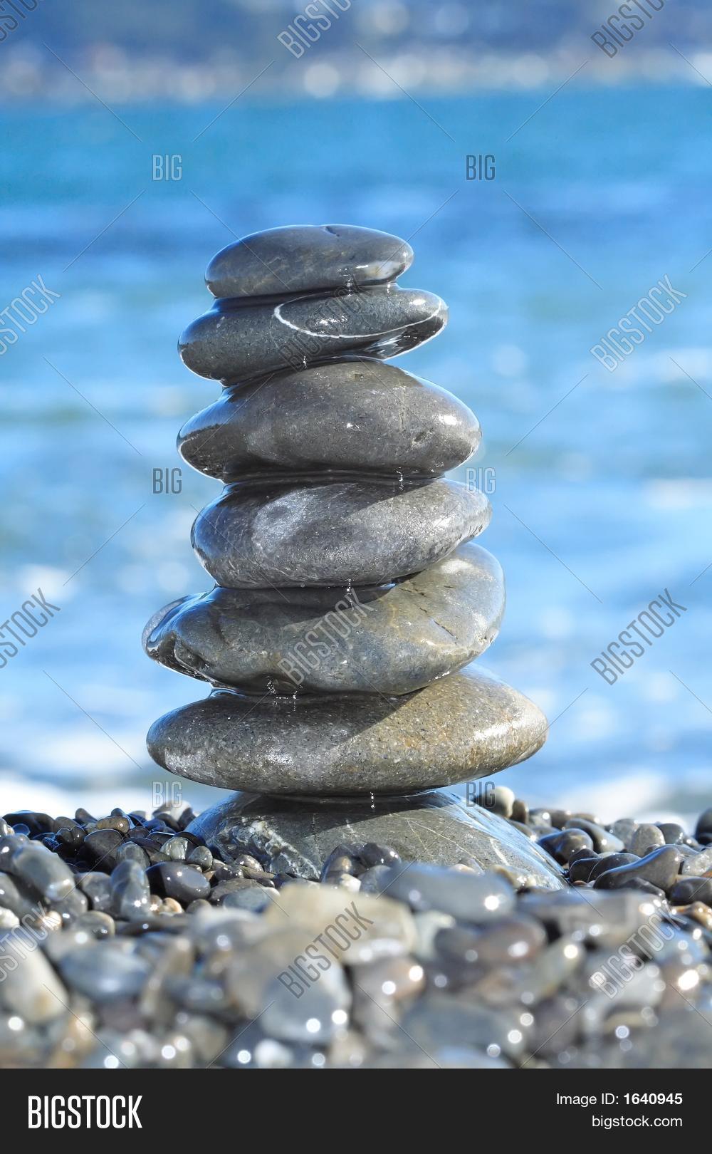 Stack Stones Balanced Image & Photo (Free Trial) | Bigstock