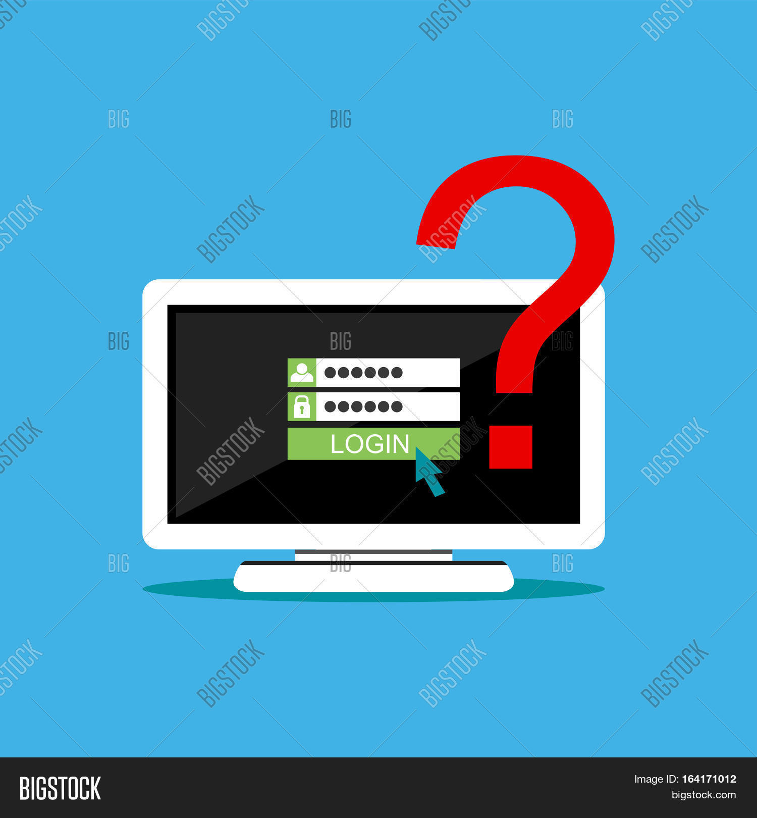 Forgot Sign . Vector & Photo (Free Trial) | Bigstock