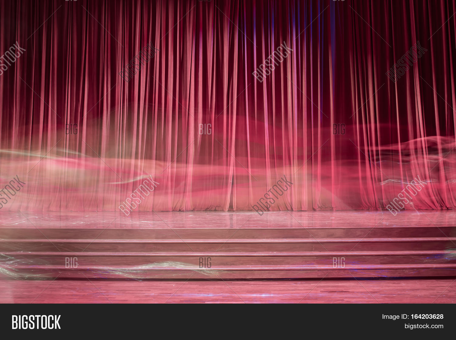 Old Red Curtains On Image & Photo (Free Trial) | Bigstock