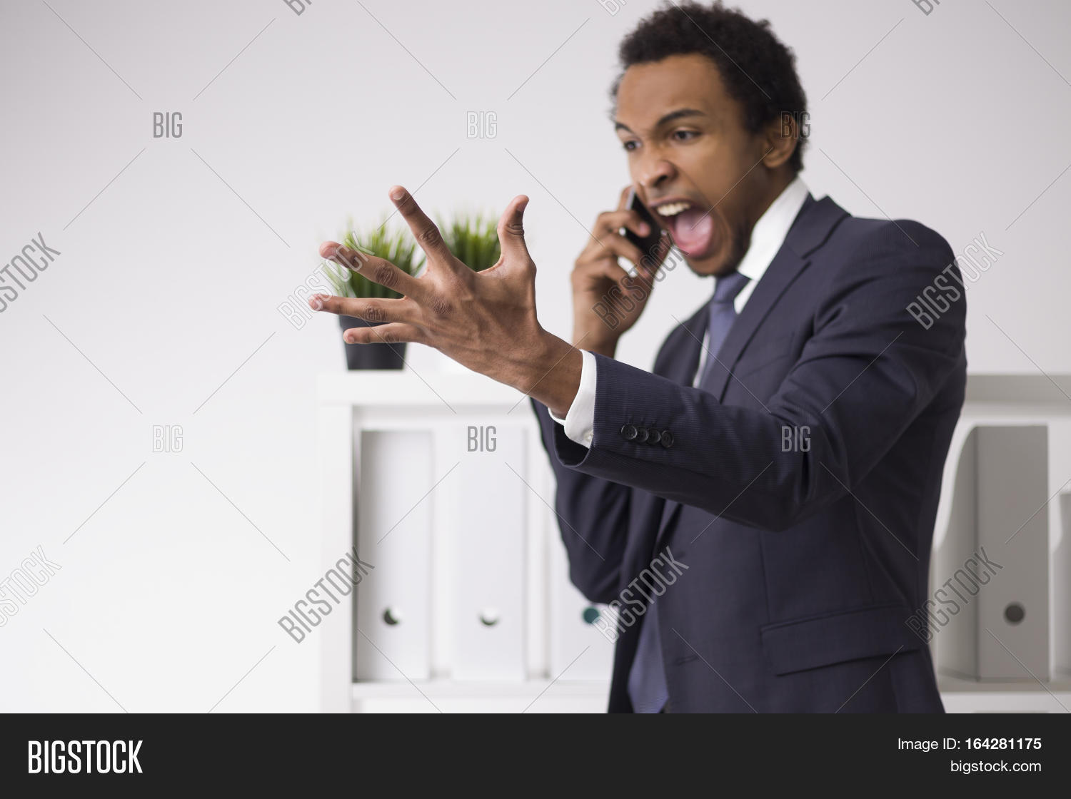 Yelling African Image & Photo (Free Trial) | Bigstock