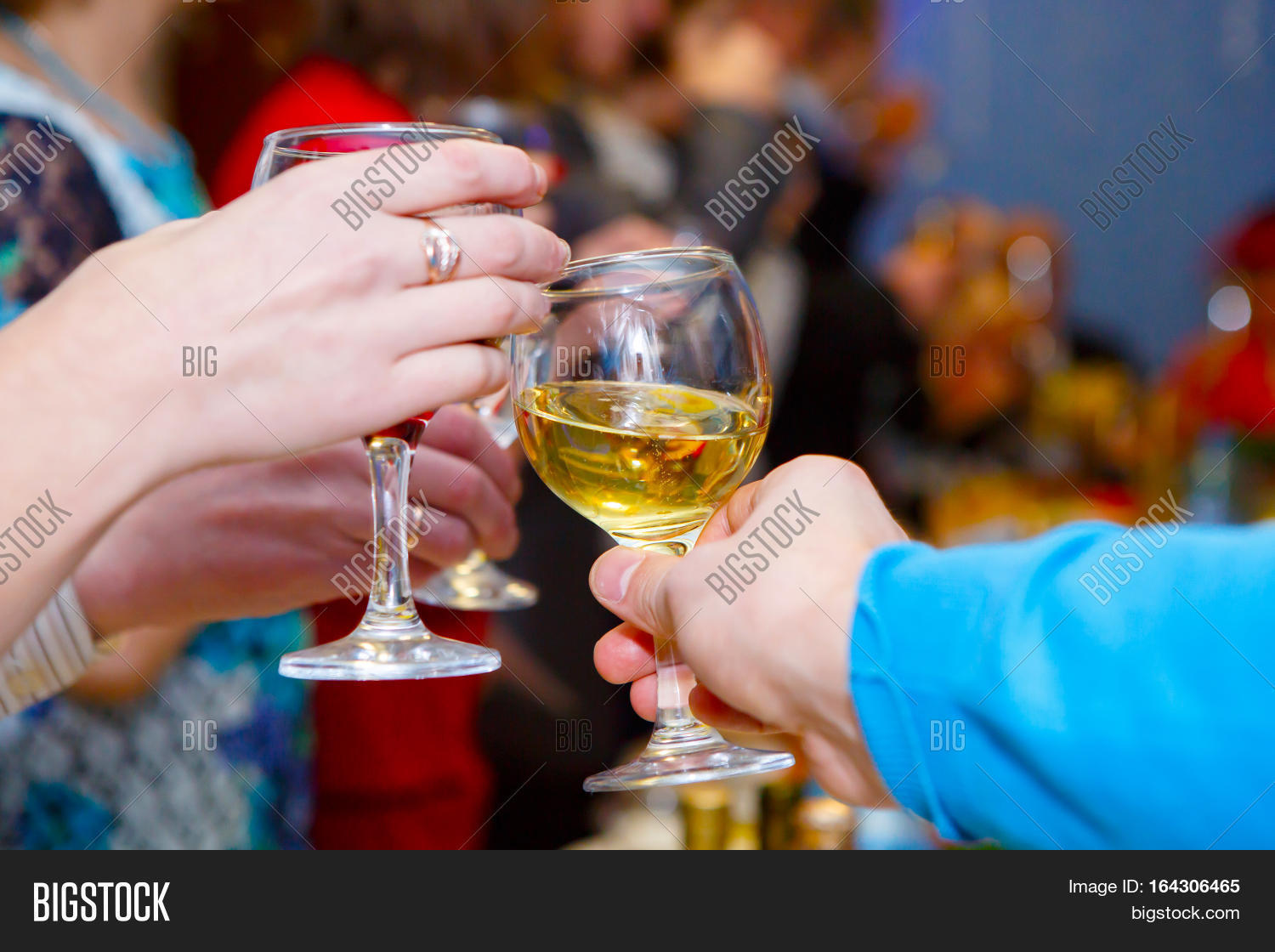 Clink Glasses Festive Image & Photo (Free Trial) | Bigstock