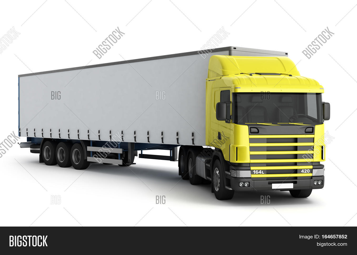 Big Truck Trailer On Image & Photo (Free Trial) | Bigstock
