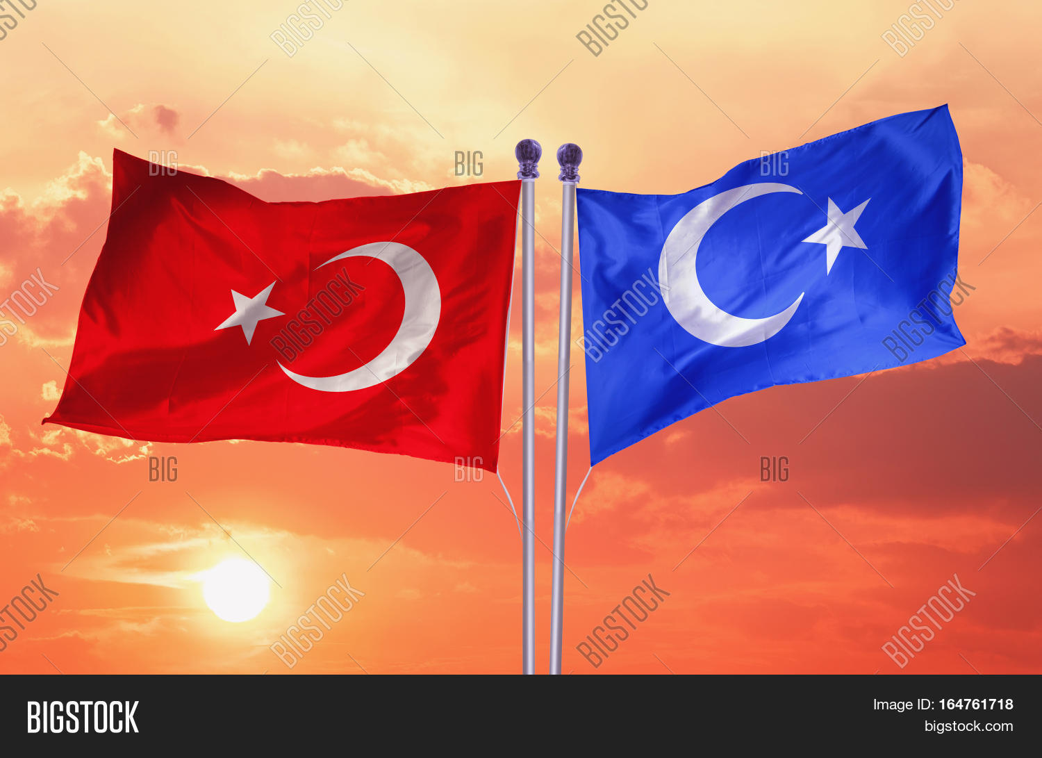 EAST TURKESTANflag Image & Photo (Free Trial) | Bigstock