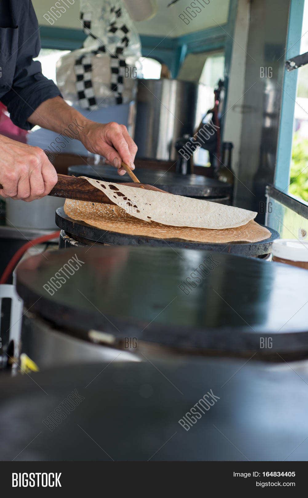 Flipping Crepe Wooden Image & Photo (Free Trial) | Bigstock