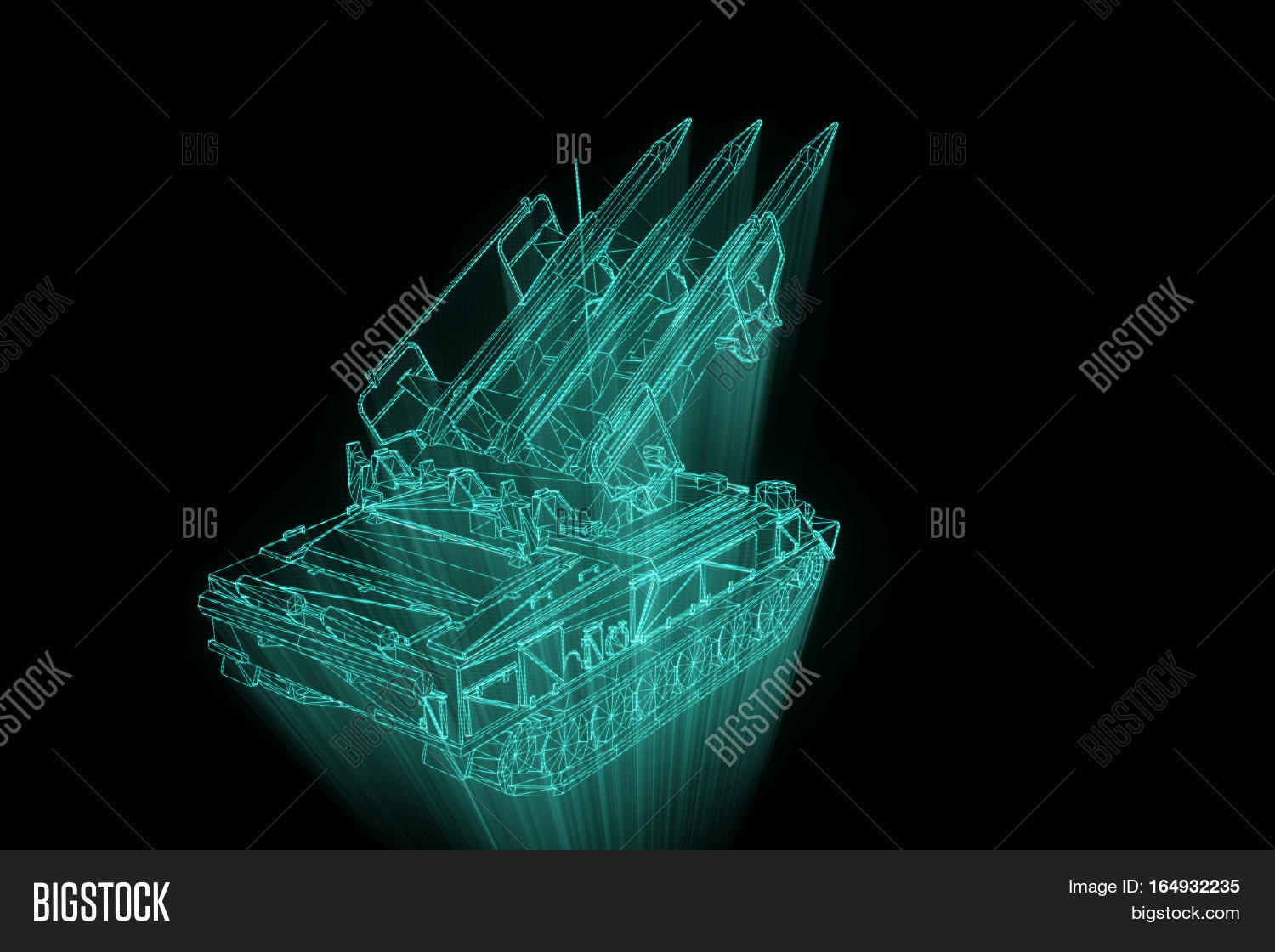 3D Tank Hologram Image & Photo (Free Trial) | Bigstock