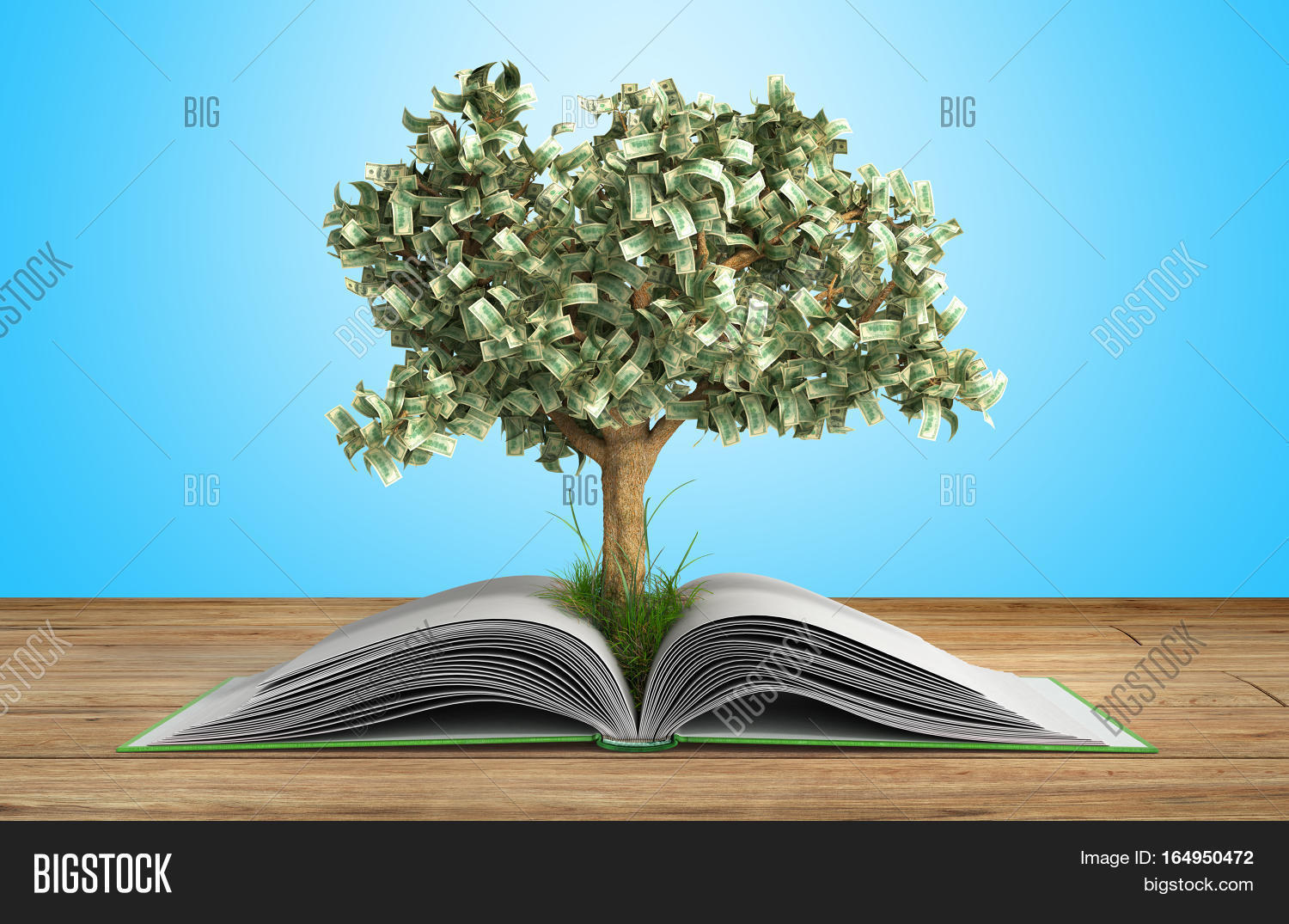 Tree Growing Book Big Image & Photo (Free Trial) | Bigstock