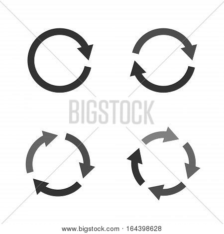 Set Grey Circle Vector & Photo (Free Trial) | Bigstock