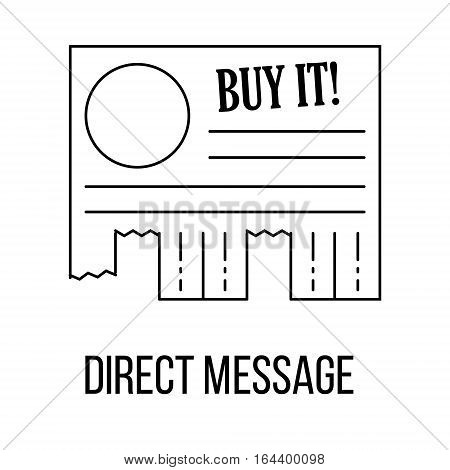Direct Message Icon Vector & Photo (Free Trial) | Bigstock