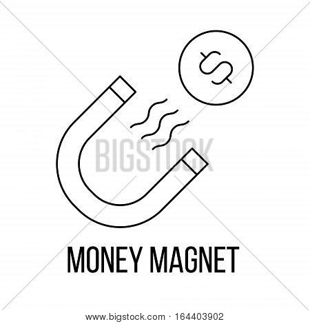 Money Magnet Icon Vector & Photo (Free Trial) | Bigstock