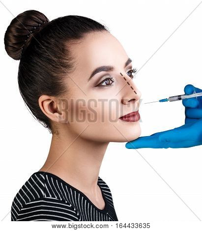 Woman Dotted Line On Image & Photo (Free Trial) | Bigstock