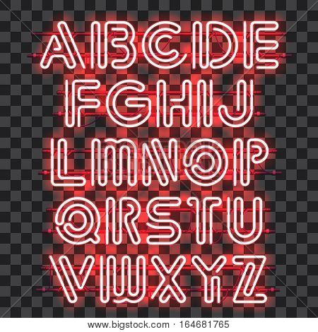 Glowing Red Neon Vector & Photo (Free Trial) | Bigstock