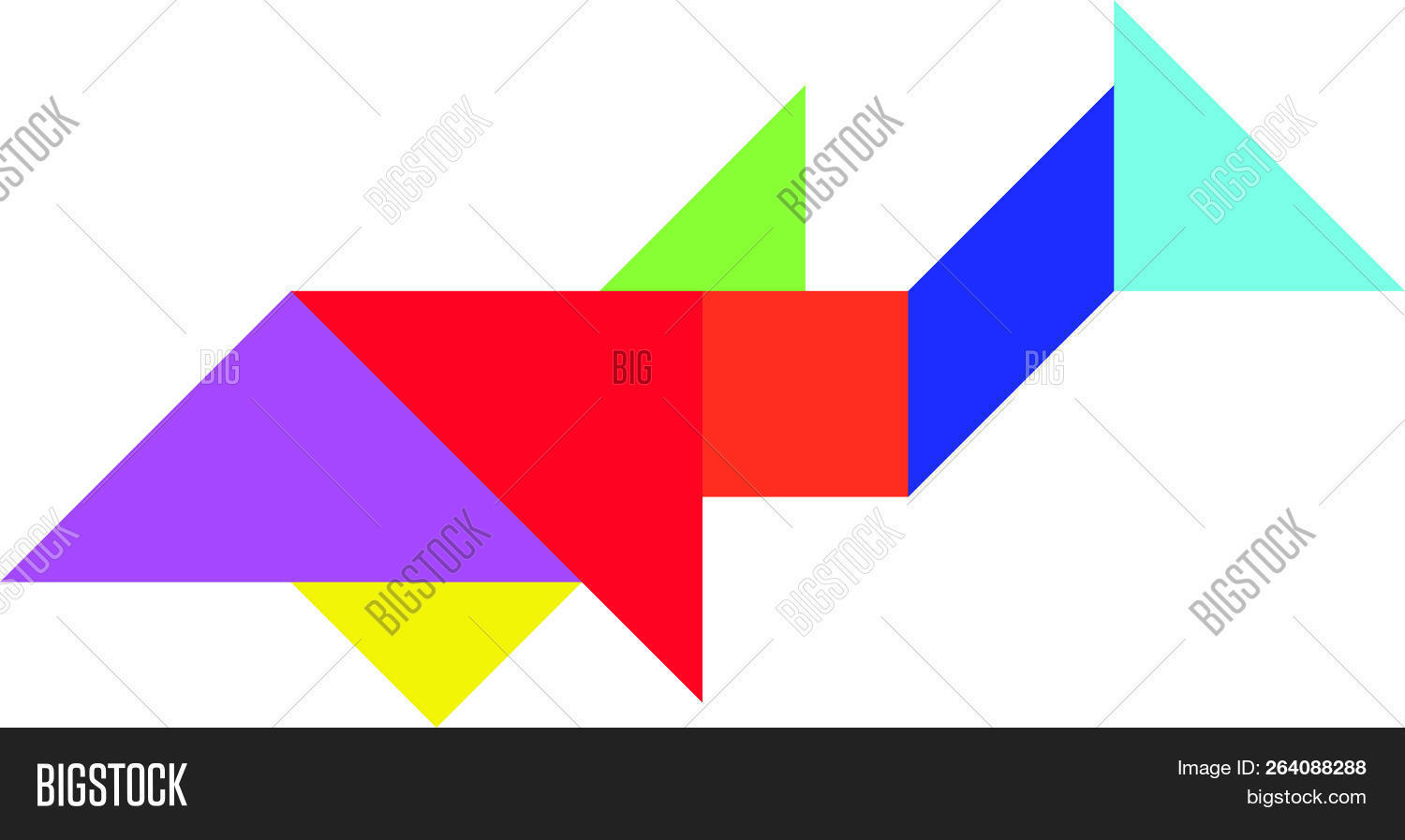 Color Tangram Puzzle Vector & Photo (Free Trial) | Bigstock