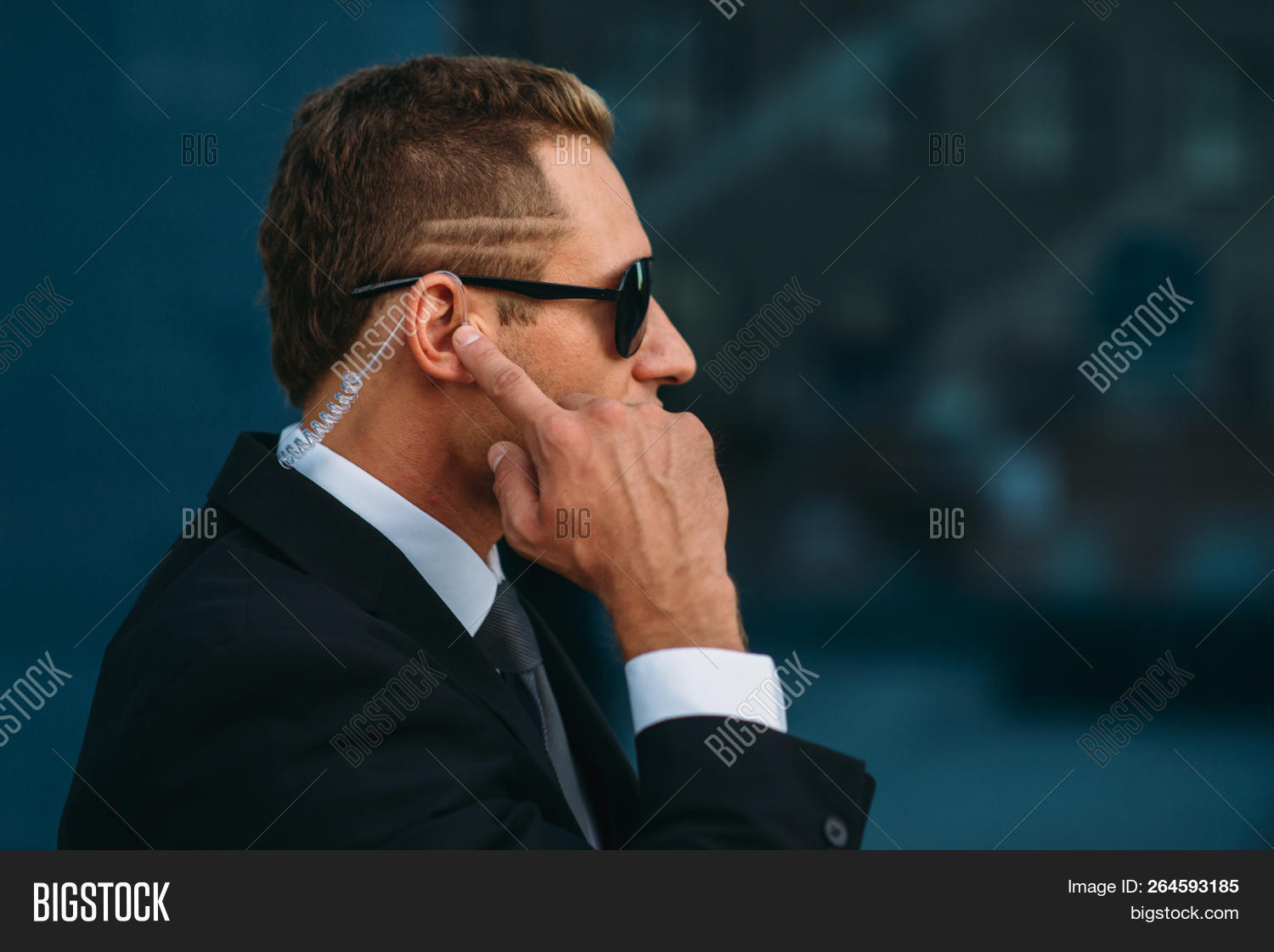 Bodyguard Talking By Image & Photo (Free Trial) | Bigstock