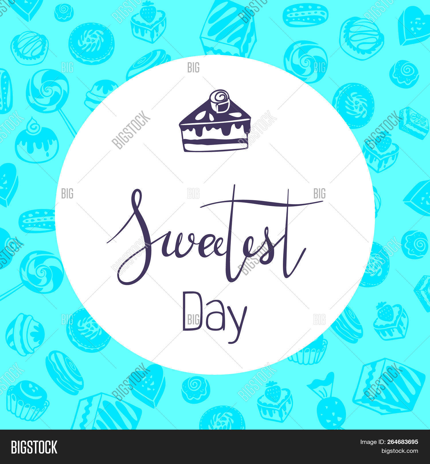 Cake Sweetest Day Logo Image & Photo (Free Trial) | Bigstock