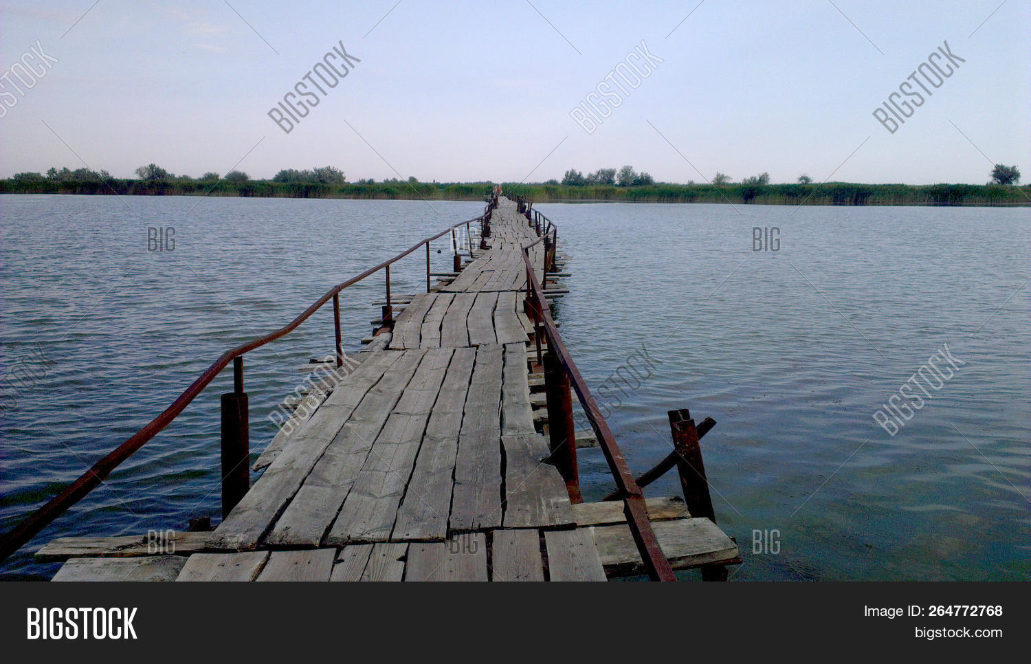 Old Bridge Over Lake. Image & Photo (Free Trial) | Bigstock