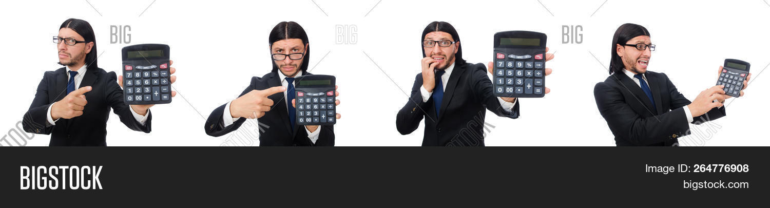 Man Calculator Image & Photo (Free Trial) | Bigstock