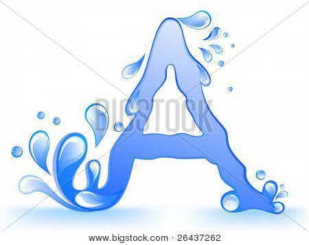 Letter Water Alphabet Vector & Photo (Free Trial) | Bigstock