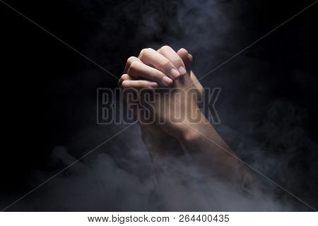 Praying Hands Over Image & Photo (Free Trial) | Bigstock